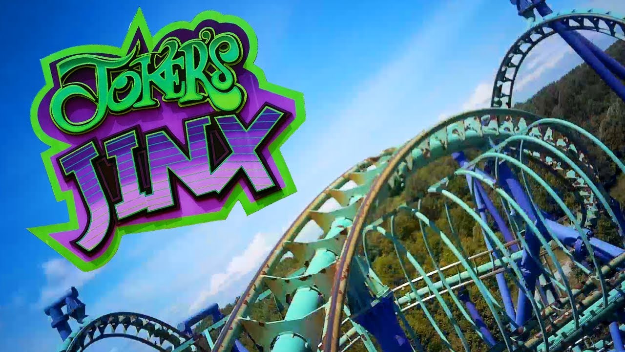 Joker’s Jinx Roller Coaster (Full Ride, Front Row) HD POV 2019 – Six ...