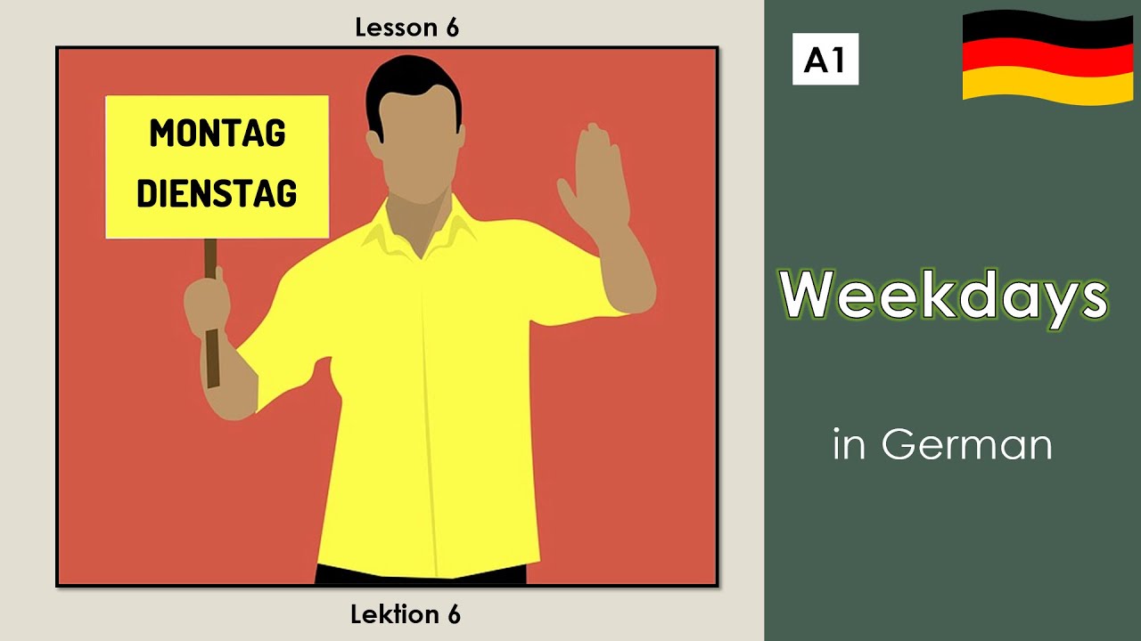 A1.1 Weekdays in German | German beginner course | lesson 6 - YouTube
