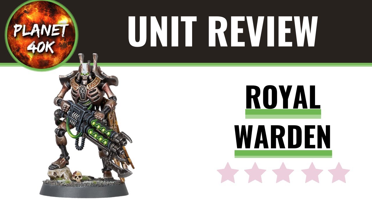 Warhammer 40k Necron Royal Warden Review Indomitus Boxset - YouTube