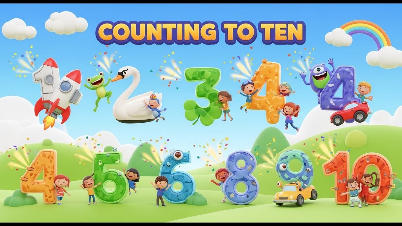 Counting to Ten Adventure | Fun 3D Numbers Learning for Kids | Animagic ...