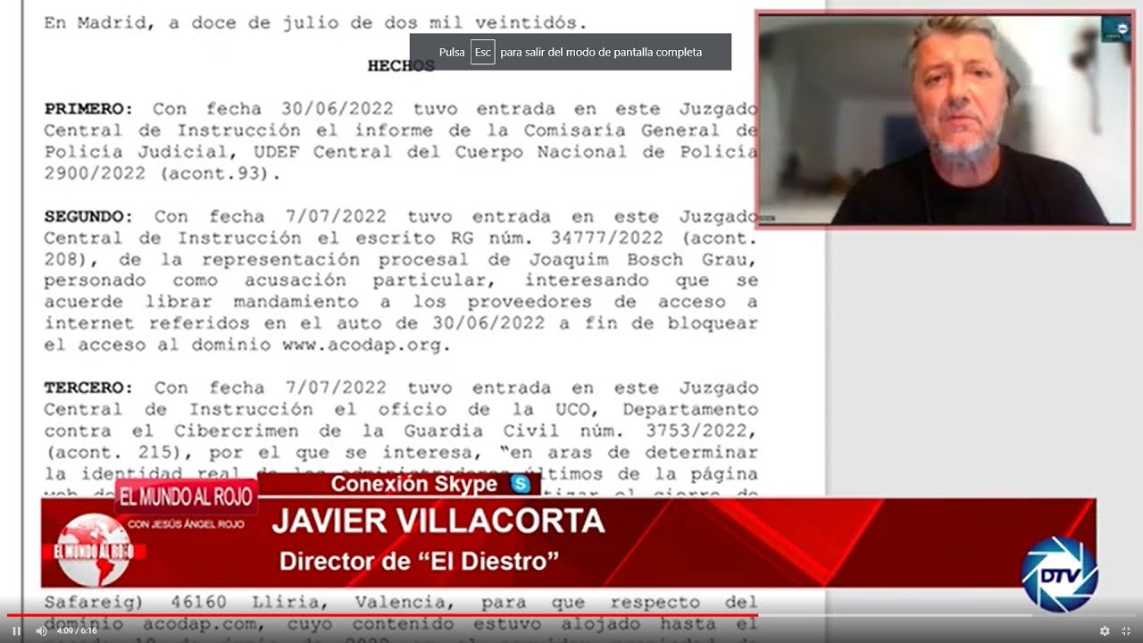 JAVIER VILLACORTA desvela el auto de GADEA con el que quiere acabar con ...