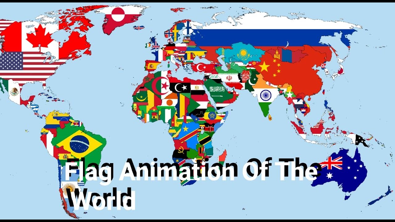 Flag Animation Of The World (Made with Powerpoint) - YouTube