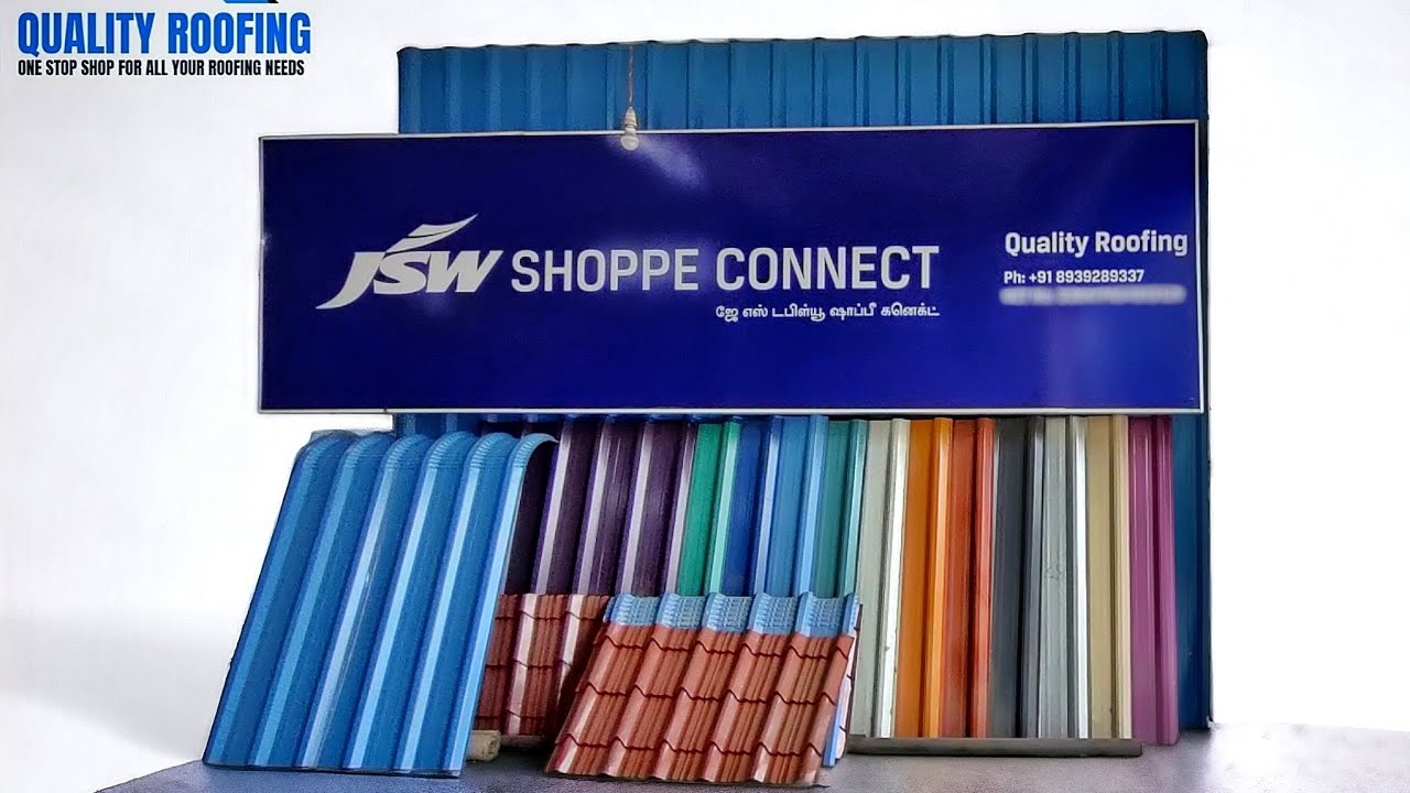 Terrace covering with MS Pipes and Roofing Sheets - YouTube