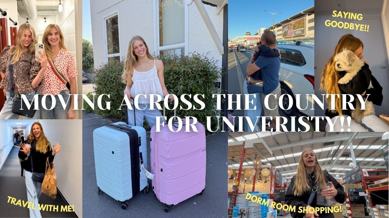 MOVING OUT OF HOME FOR UNIVERSITY- travel with me, dorm room shopping ...