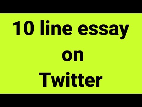 10 line essay on twitter/essay on twitter/paragraph on twitter ...