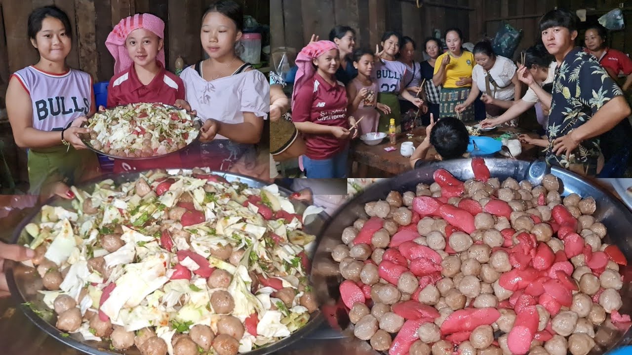 ntsa iab nkauj nag nyab xais kib qe nqaij rau cov niam tais dab laug noj coob qab kawg - YouTube