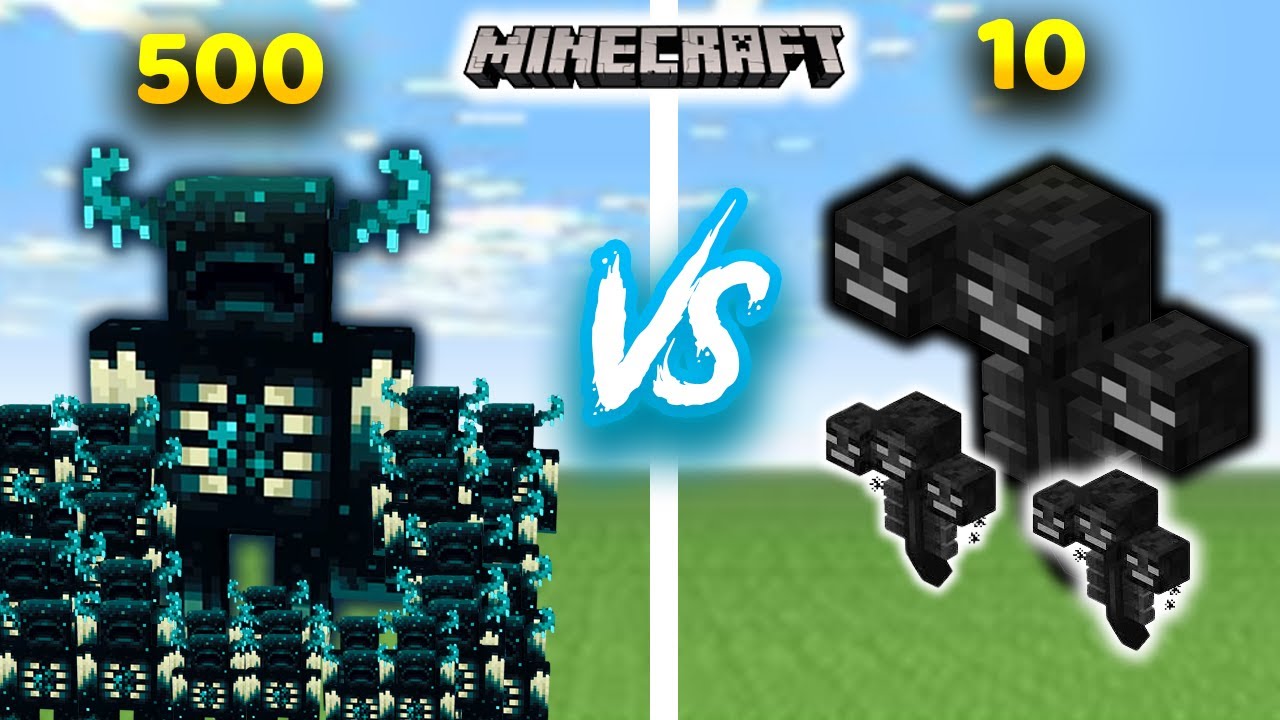500 Wardens Vs 10 Wither This Fight Was Crazy Minecraft Hunnygaming Youtube