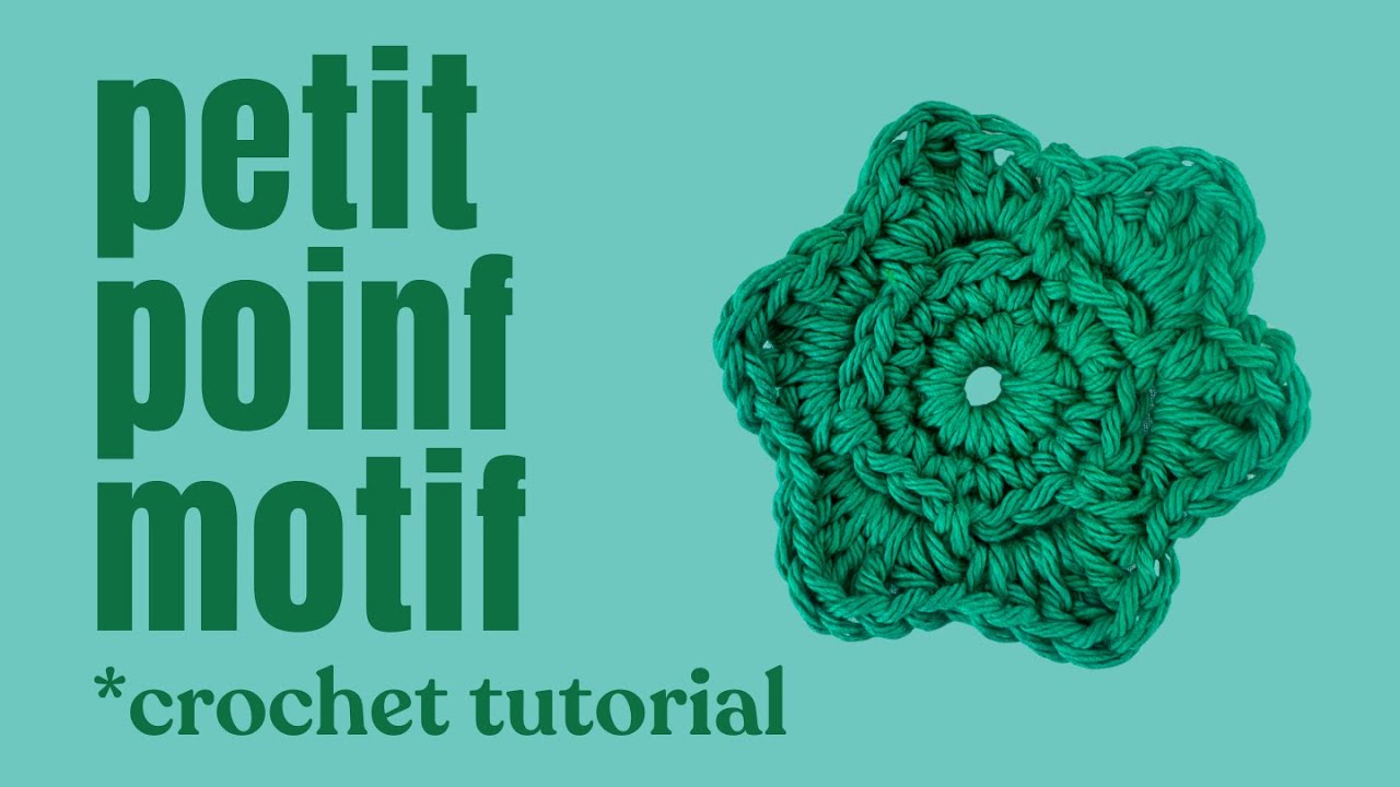 How to: Petit Point motif (crochet tutorial) - YouTube