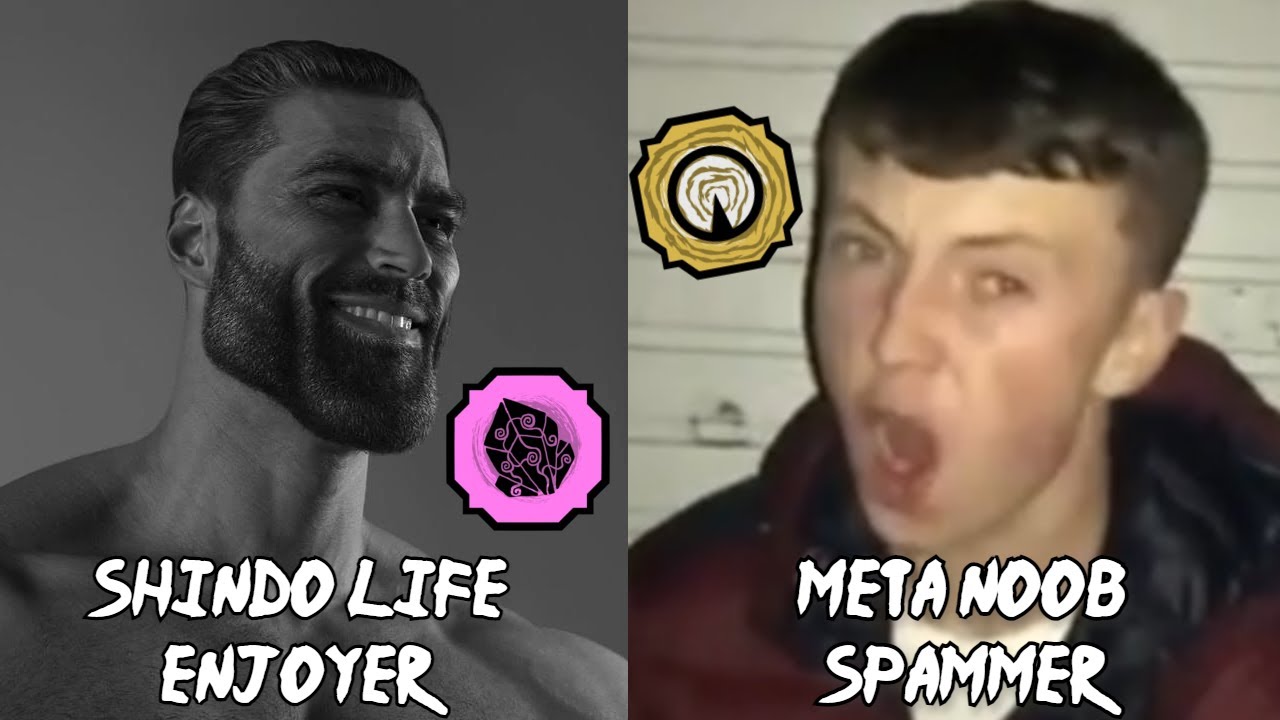 Shindo Life Enjoyer VS Meta Noob Spammer - YouTube
