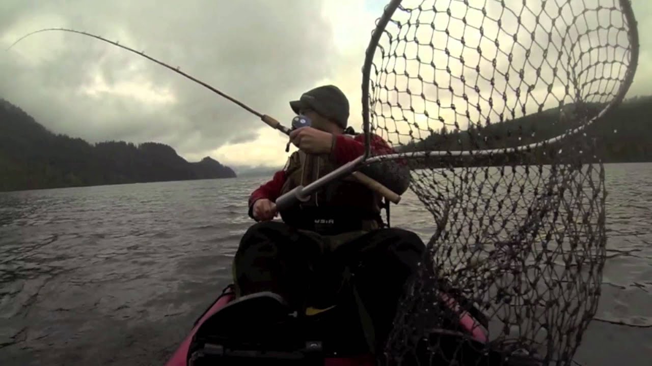 Merwin Reservoir - Kayak Kokanee & Rainbow Trout - YouTube