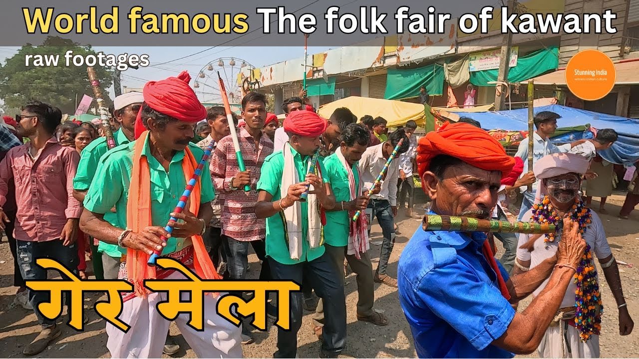 GHER FAIR | गेर मेला | Holi festival | KAWANT | Tribal Dance | Stunning ...