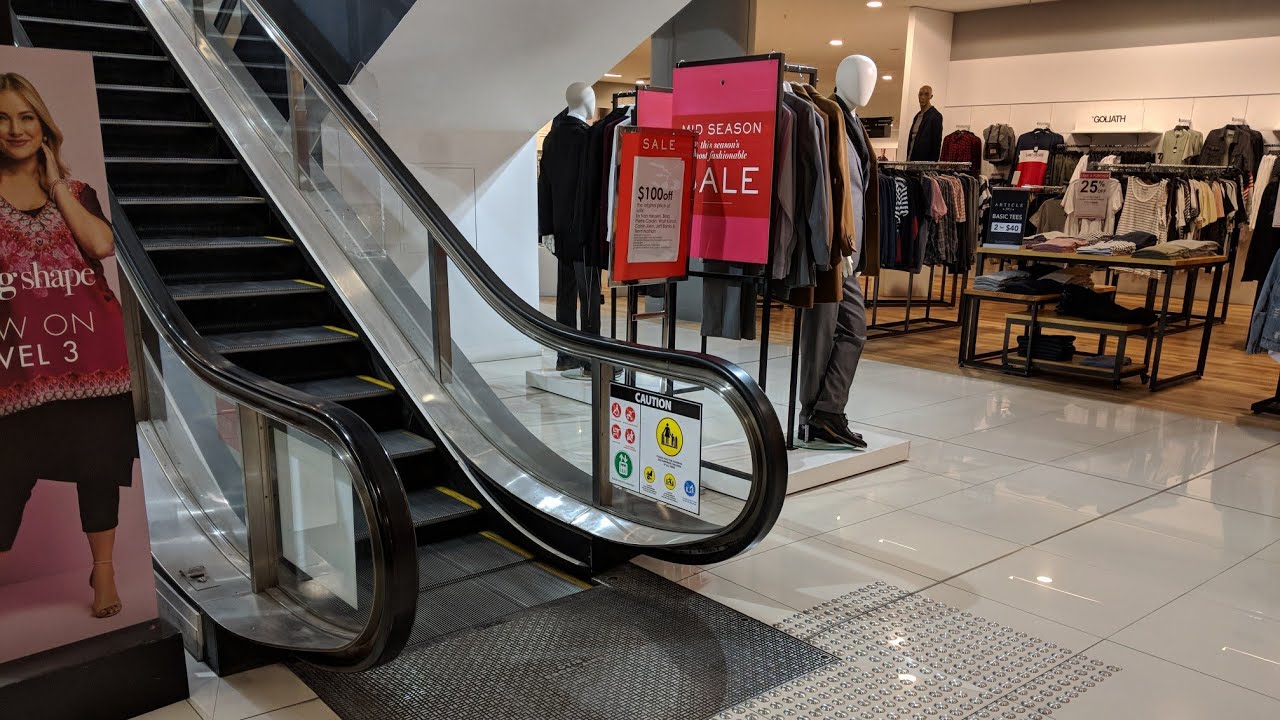 RARE Otis Escal-Aire escalator at Myer Eastland Ringwood VIC Australia ...