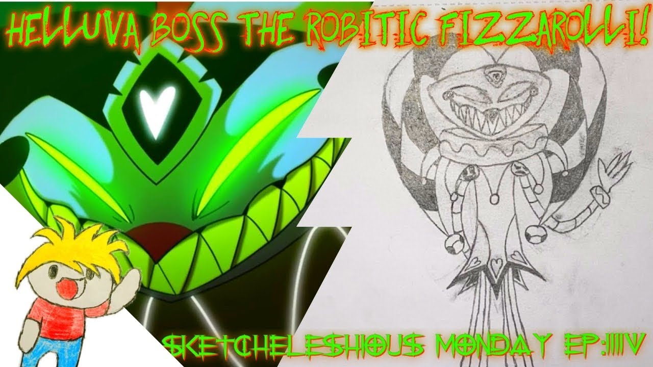 Sketcheleshious Monday | EP:34 | hand drawing the Robotic Fizzarolli ...