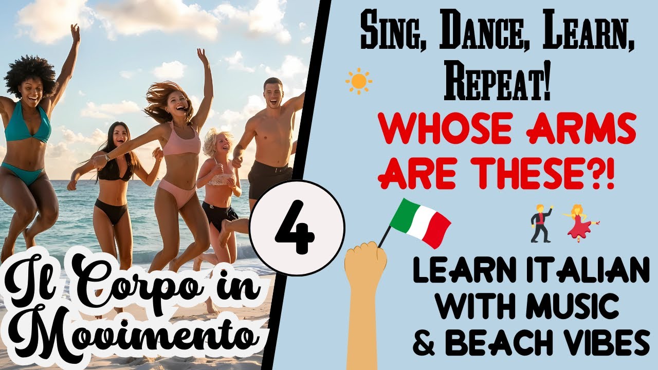 Learn Italian with Songs | Body Parts Vocabulary "Corpo in Movimento ...