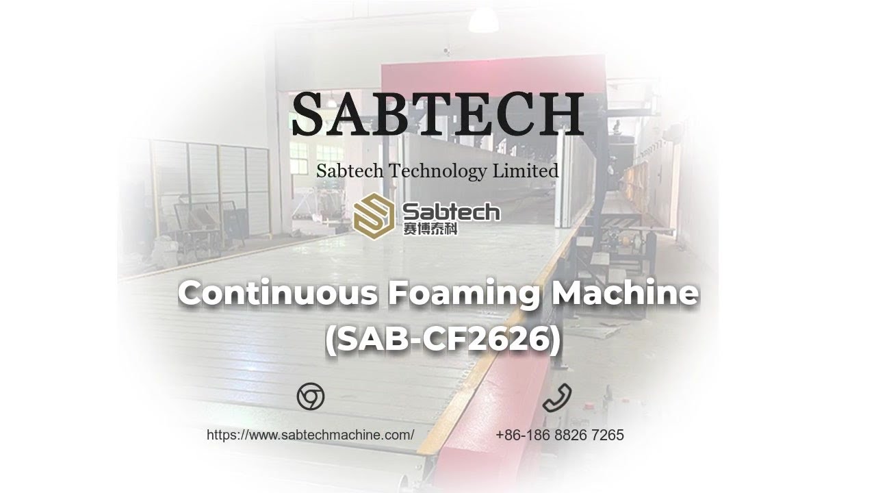Continuous Foaming Machine (SAB-CF2626) - YouTube