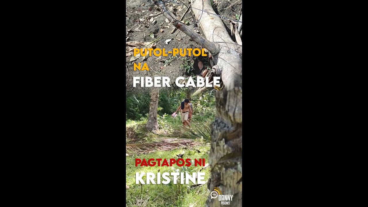 Putol Putol na Fiber Cable iniwan ni Kristine..., - YouTube