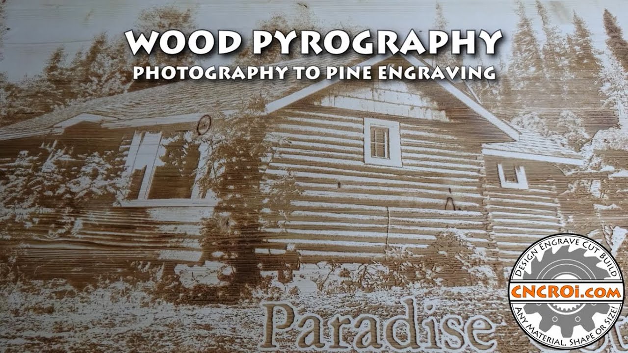 Wood Pyrography: Photography to Pine Engraving - YouTube