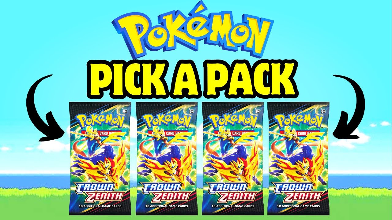 Crown Zenith PICK A PACK • Which Pokémon pack is the lucky one? YOU ...