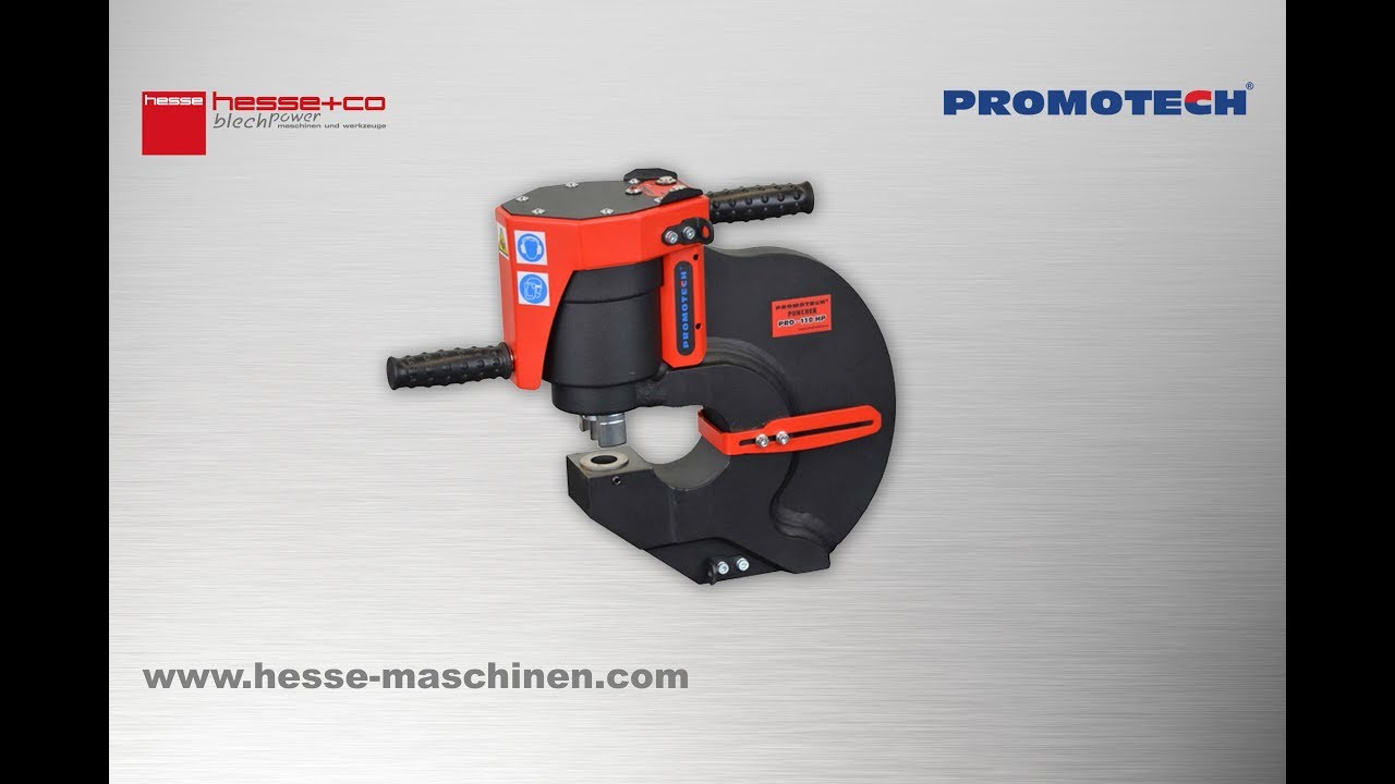 PROMOTECH PRO 110 Tragbare Lochstanze - YouTube