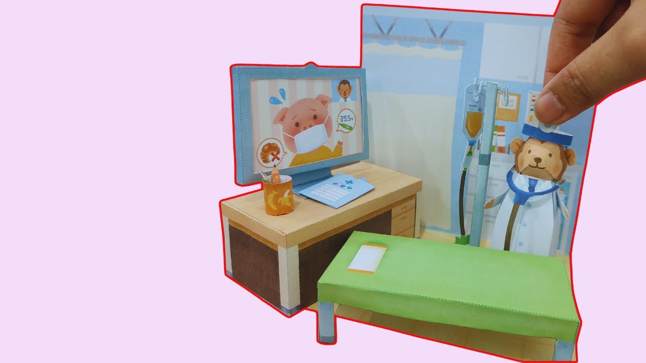 Papercraft Fun: Create a Miniature Monkey Doctor Doll Set | Magic Paper ...