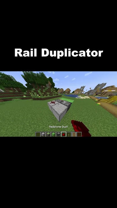 rail duplicator in Minecraft #minecraft #minecraftmeme - YouTube
