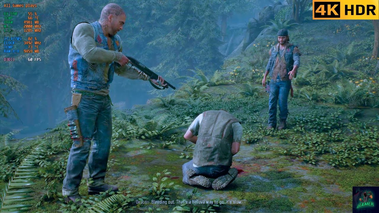 Days Gone Play Ultra graphic Setting in i7 4th with RX 590 8GB PC - YouTube