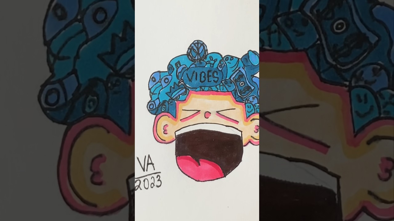 Draw NashVibes with twin markers #art #artwork #artshort #arts # ...
