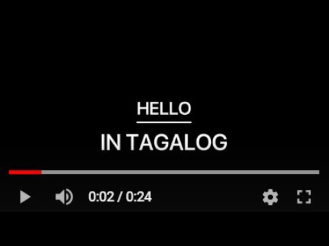 🧏🏼hello in tagalog - hello how are you'' in tagalog🧏🏼 - YouTube
