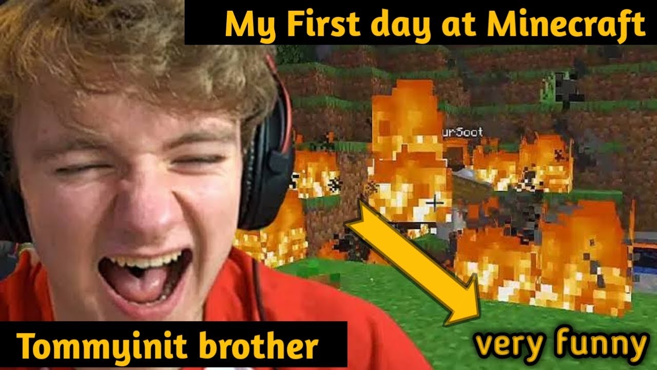 Minecraft The Tommyinit Brother first video in Minecraft speedrun in ...