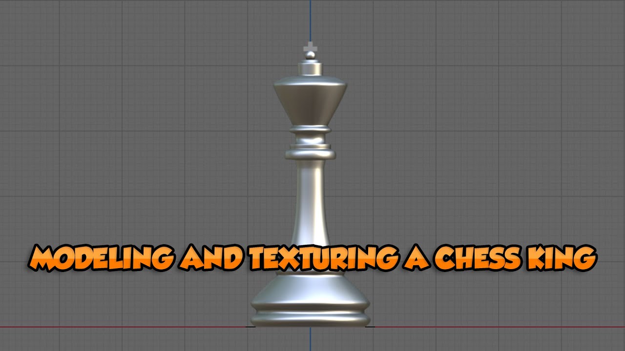 Modeling and texturing a chess King - Blender 2.8 Tutorial - YouTube