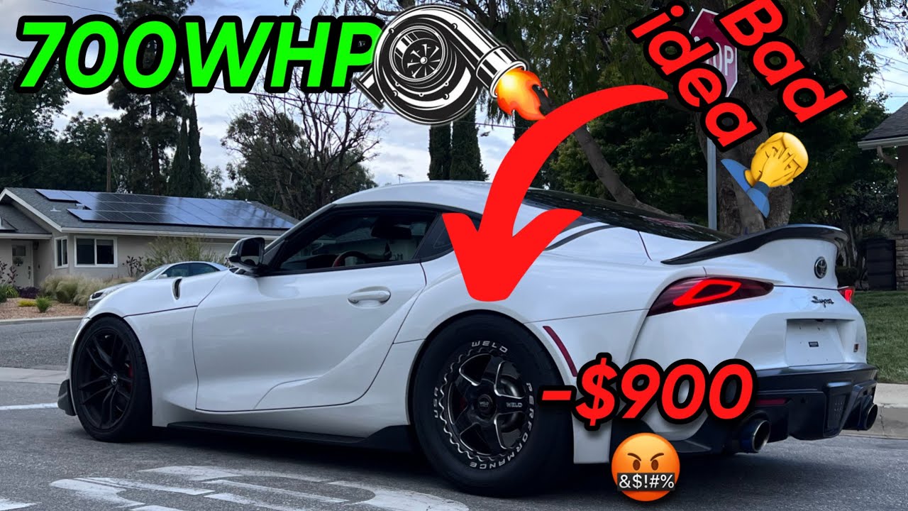 700WHP SUPRA turbo sounds! DON’T do this to your Car! The WHEELS are ...
