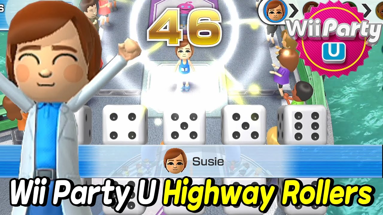Wii Party U - Highway Rollers (Expert com) Susie Vs Giulia Vs Marie Vs ...