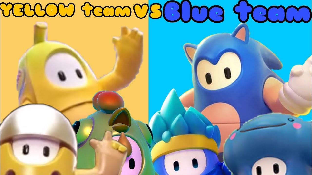LIVE JACERPS24 FALL GUYS YELLOW VS BLUE COLOR WARS WITH VIEWERS! JOIN ...