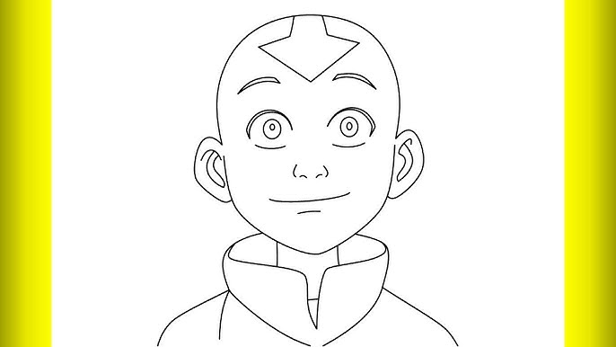 How To Draw Aang Avatar The Last Airbender Draw Central Aang Sketches