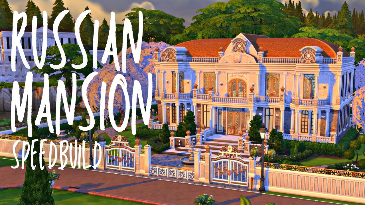 Husband Picks My Build and it's a Russian Mansion - Sims 4 Speedbuild ...