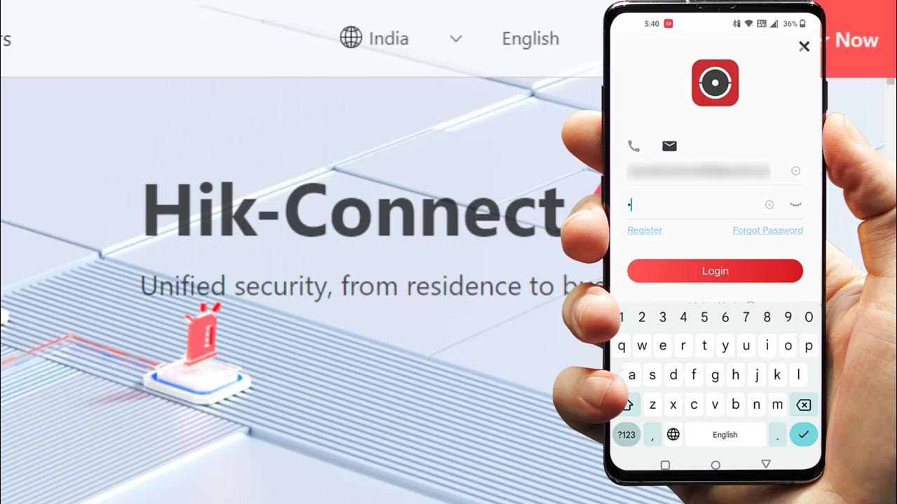 hikvision hik-connect setup | how to configure hik-connect in mobile - YouTube