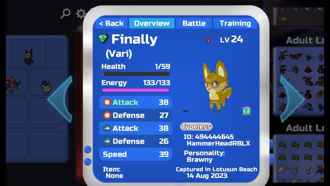 Gamma Vari Find (Loomian Legacy) - YouTube