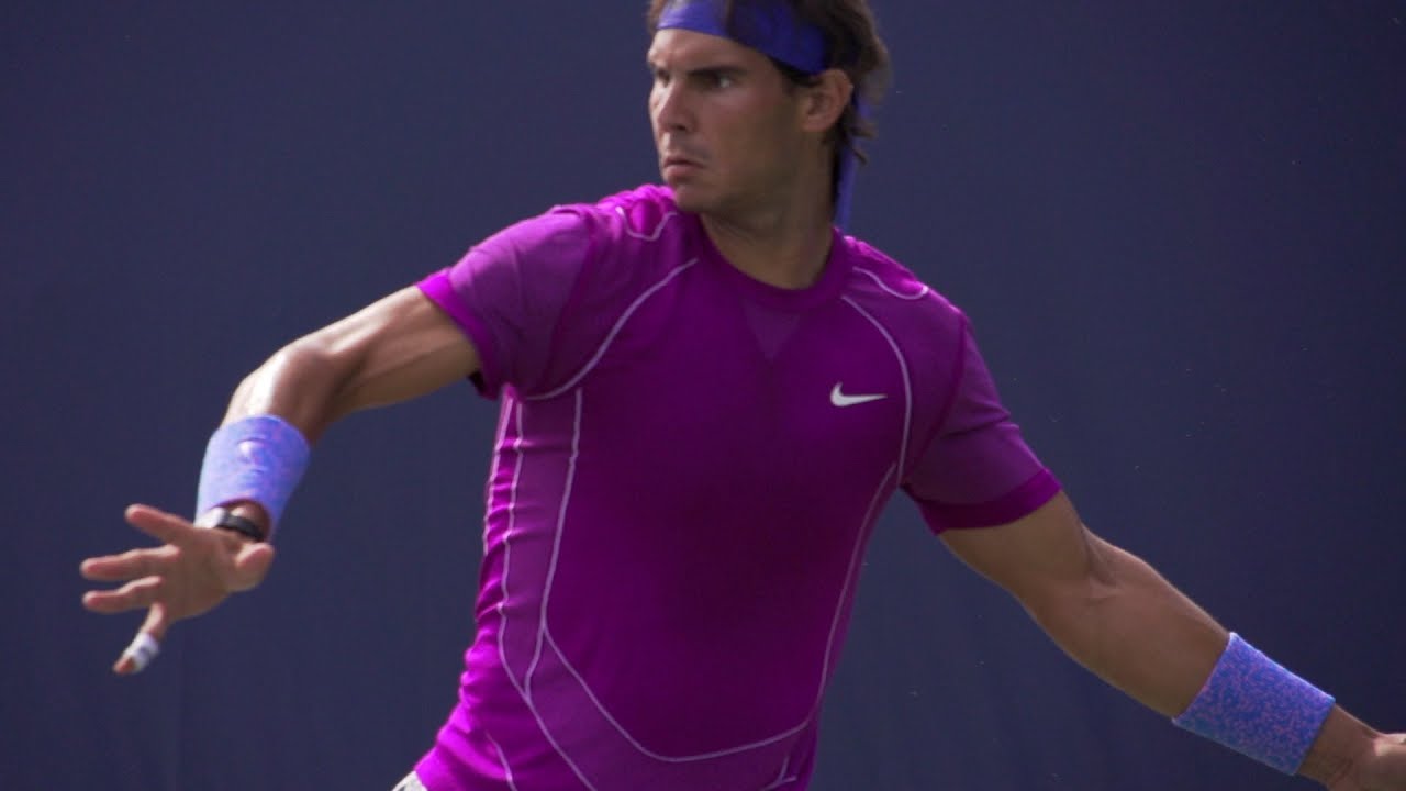 Rafael Nadal Forehand In Super Slow Motion 2 - 2013 Cincinnati Open ...