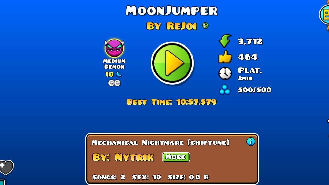 GD. MoonJumper by ReJoi (all coins) - YouTube