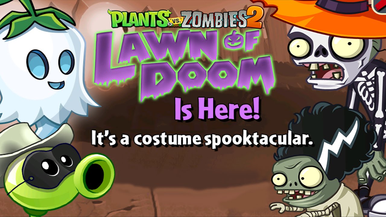 Plants vs. Zombies™ 2: Halloween Lawn Of Doom! - YouTube