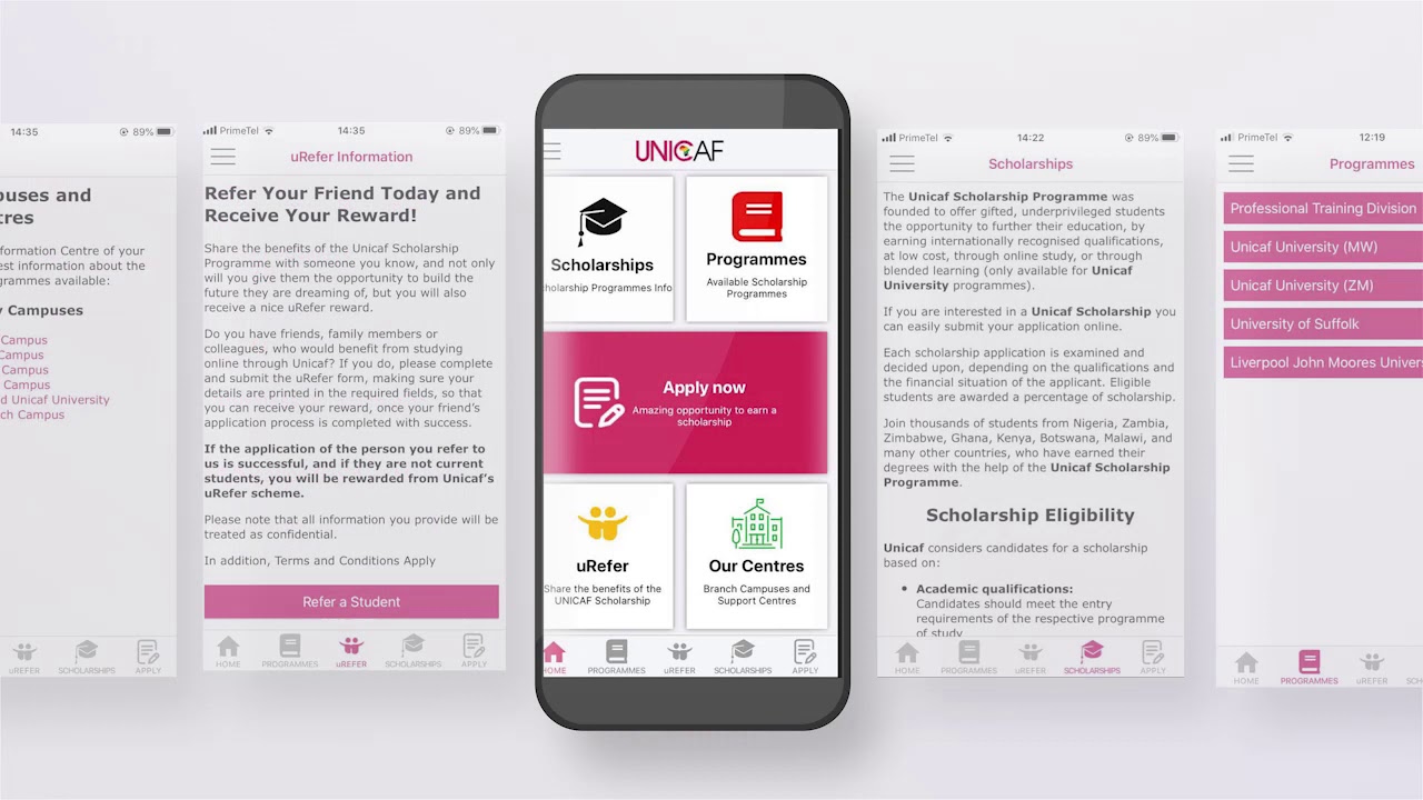 Get access to a range of possibilities with the Unicaf Mobile App - YouTube