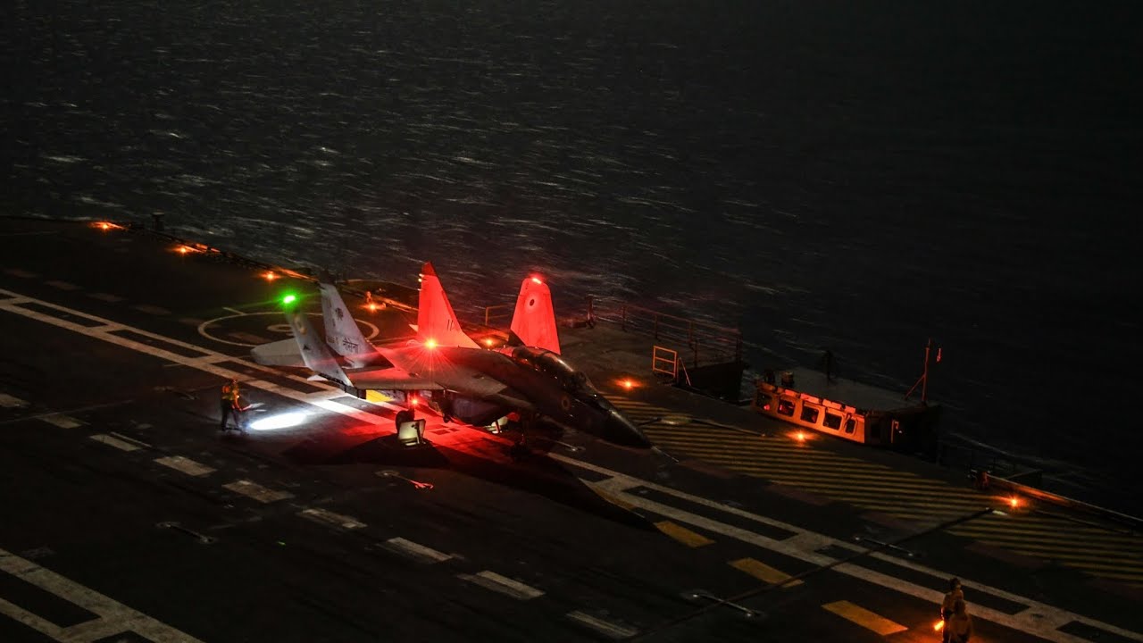Indian Navy's Remarkable Night Landing Trials | with MiG-29K on INS ...