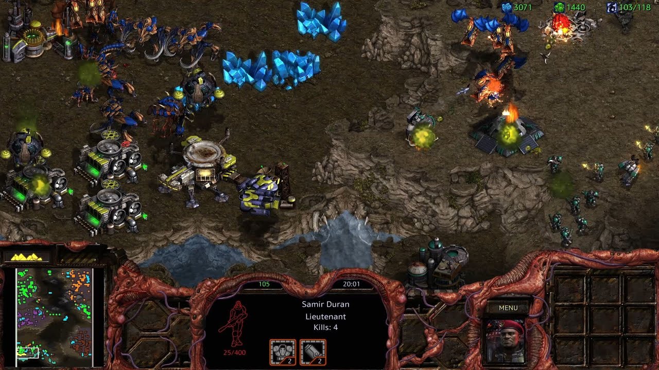 Duran gets overrun by the Zerg - YouTube