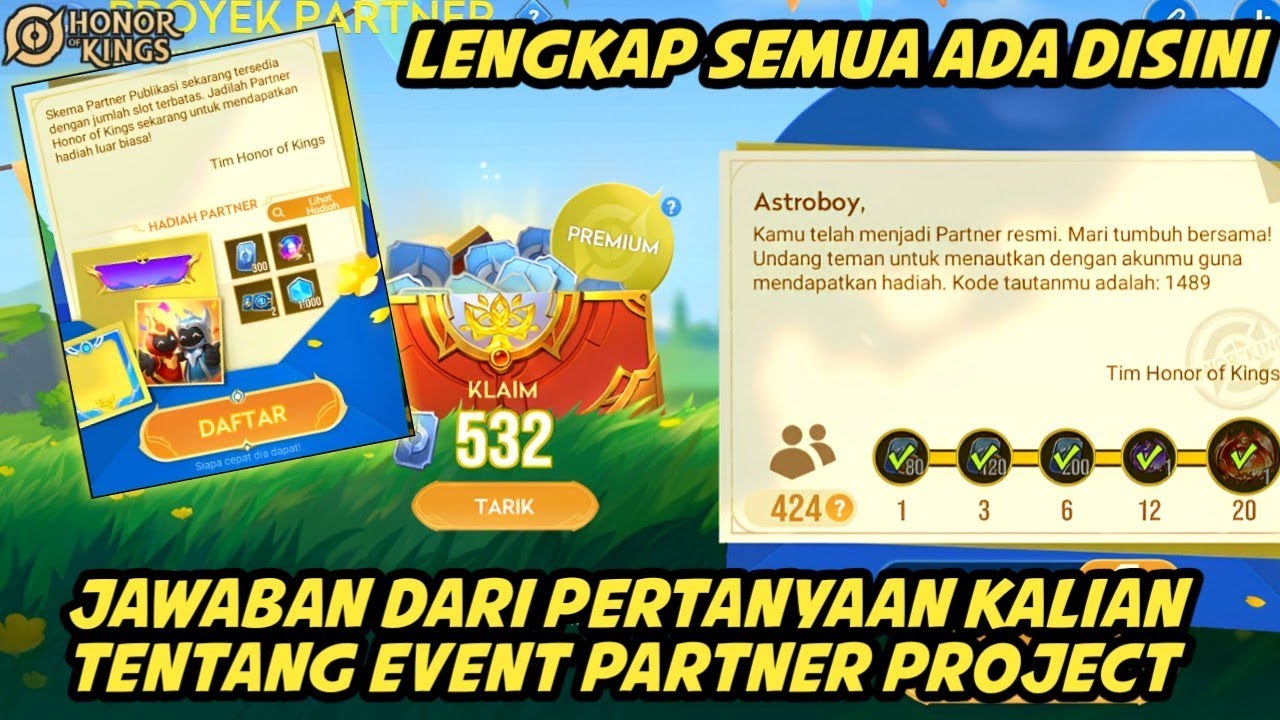 Bingung Sama Event Ini ?? Penjelasan Event Partner Project Honor of ...