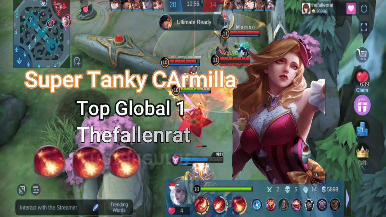 Build Tank Carmilla - Top1 Global by Thefallenrat - Mobile Legends ...