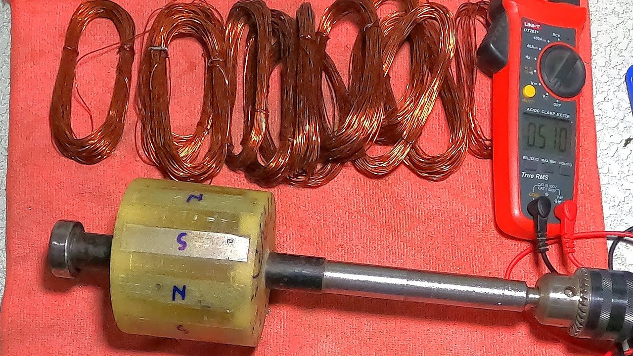 how to produce ac current PMG low rpm generator - YouTube