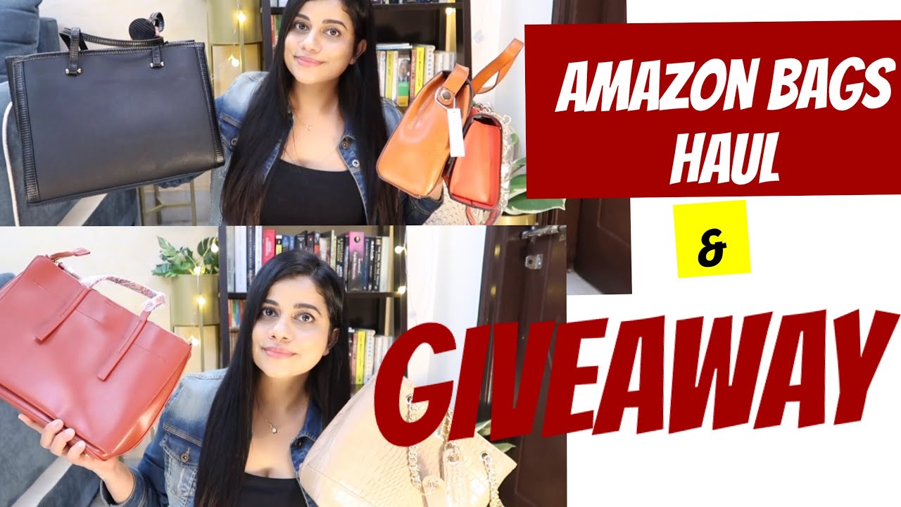 Amazon Bags Haul and Giveaway | Featuring the best bag brands | Sana K - YouTube