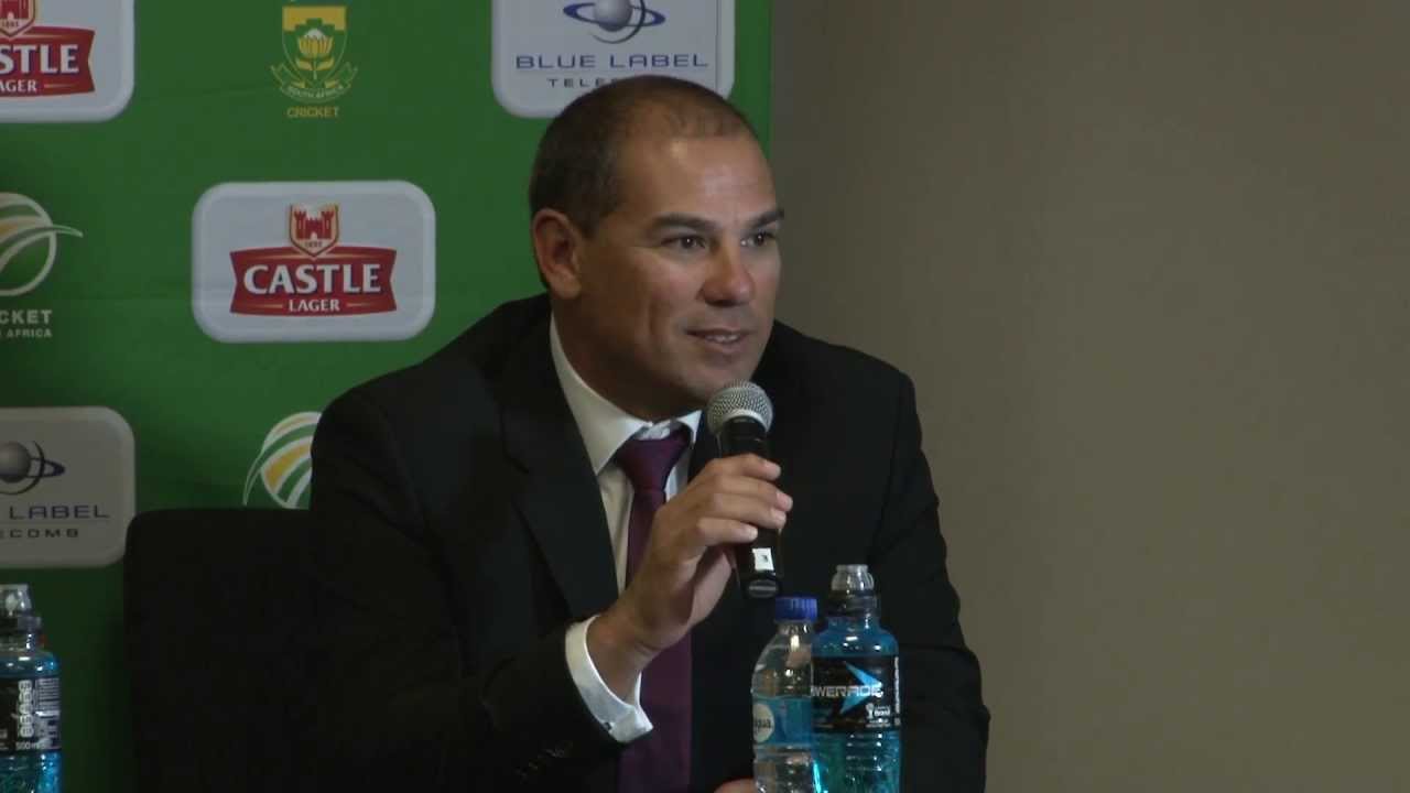 Proteas Coach Russell Domingo addresses the media ahead of the tour ...