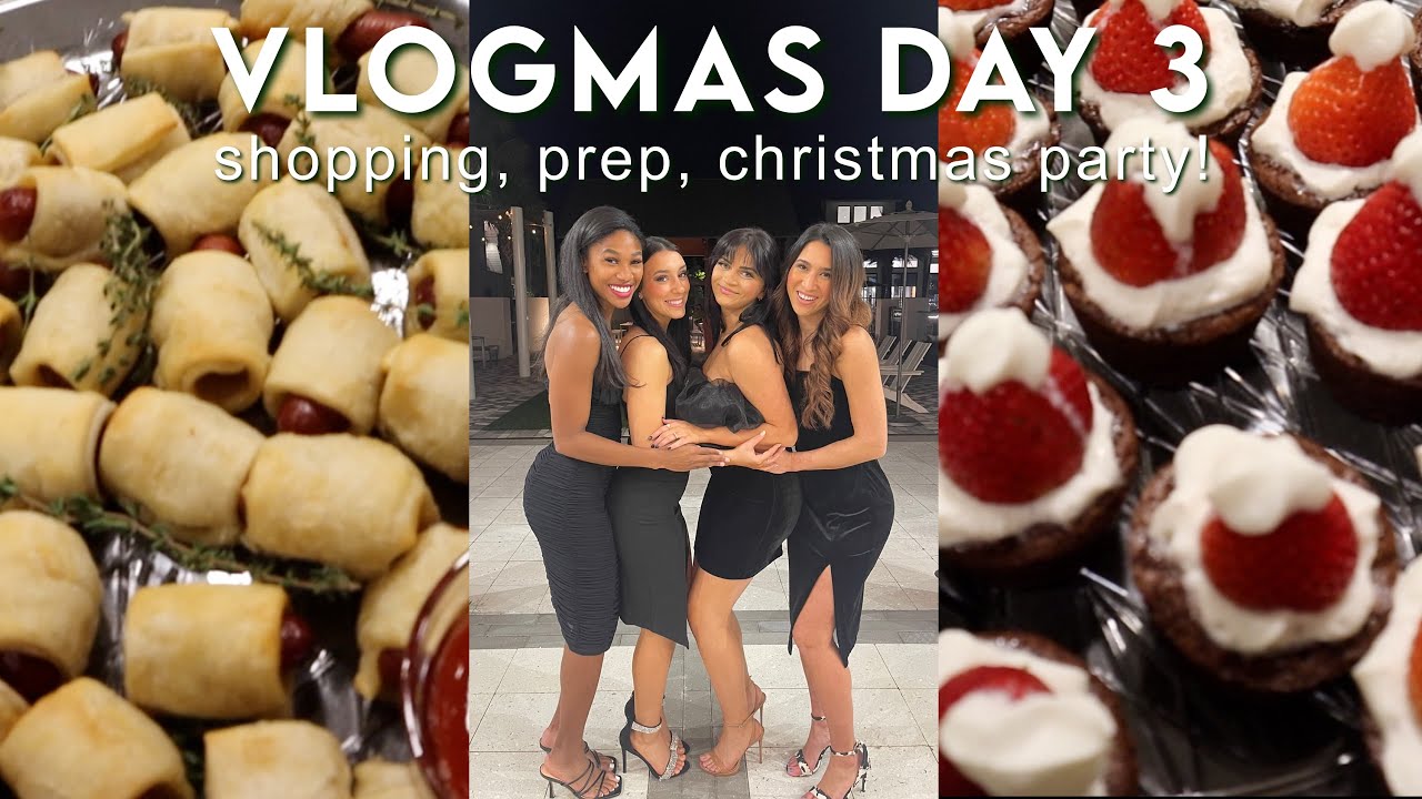 Vlogmas Day 3 Christmas Partyyyy Youtube
