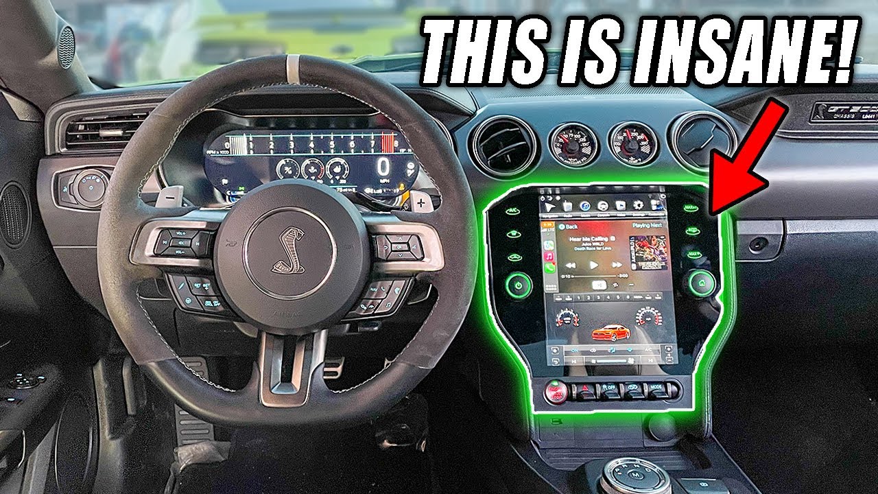 INSTALLING A TESLA SCREEN ON MY MUSTANG GT500! - YouTube